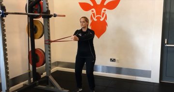Banded Pallof Press, Resistance Exercises